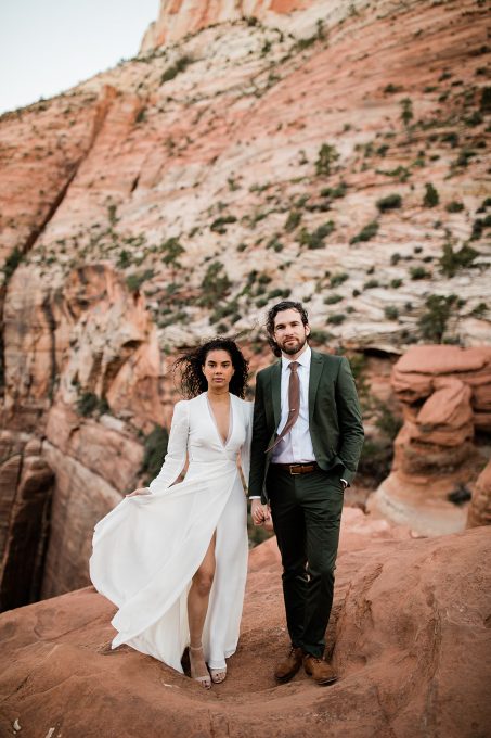 Zion National Park Adventure Engagement Session | Drea and Alex | Hazel ...