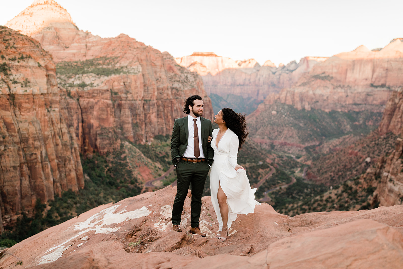 Zion National Park Adventure Engagement Session | Drea and Alex | Hazel ...