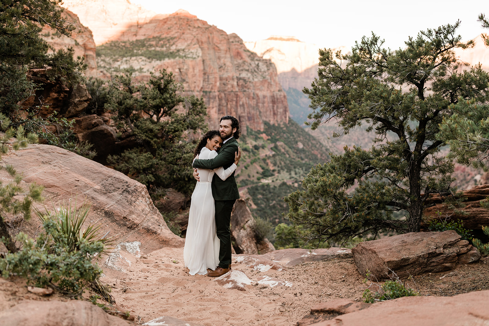 Zion National Park Adventure Engagement Session | Drea and Alex | Hazel ...