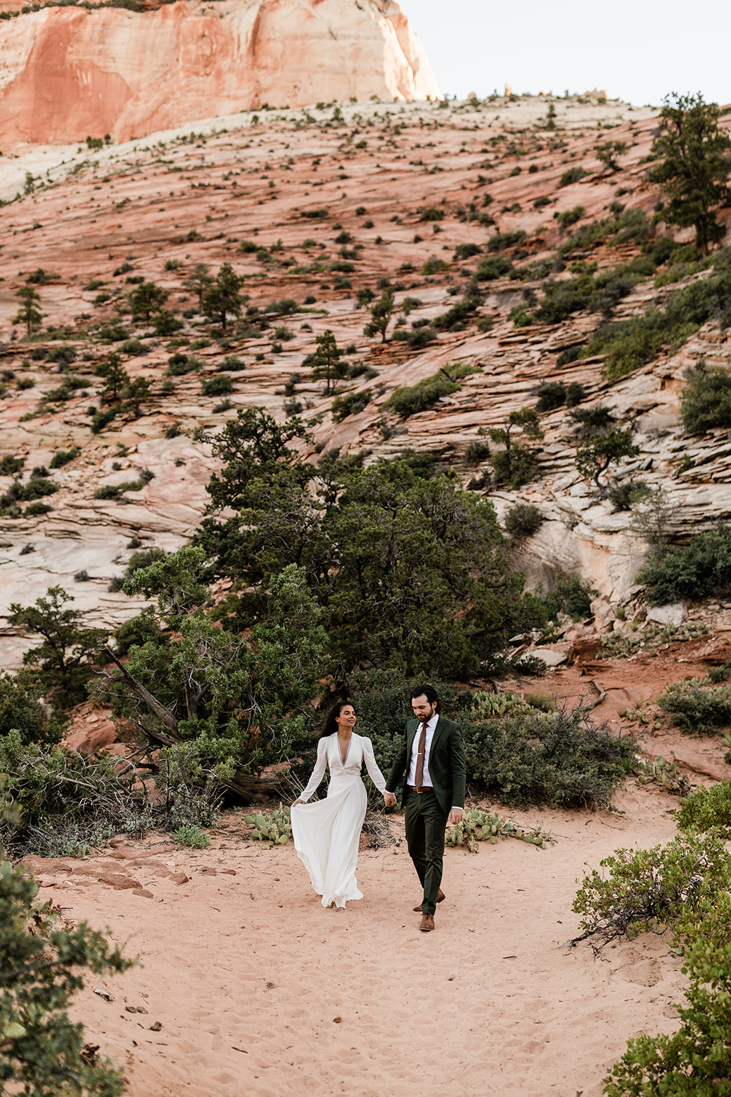 Zion National Park Adventure Engagement Session | Drea and Alex | Hazel ...