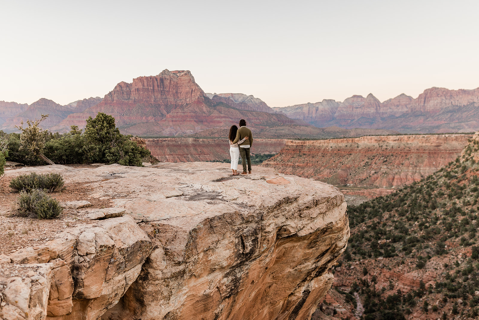 Zion National Park Adventure Engagement Session | Drea and Alex | Hazel ...